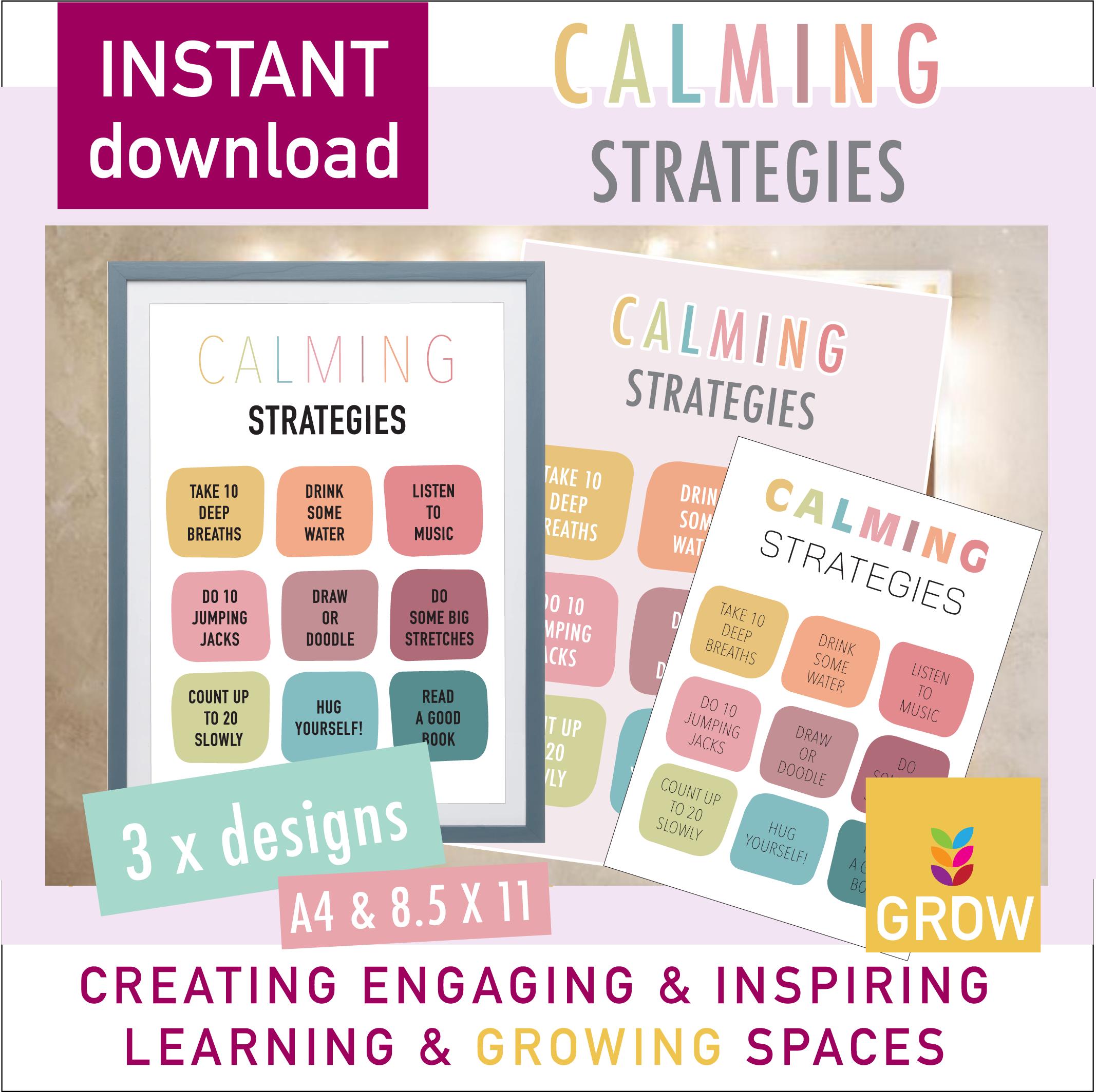 Calm Down Posters | Calm Down Corner | Classroom Decor | ASD ADHD ...