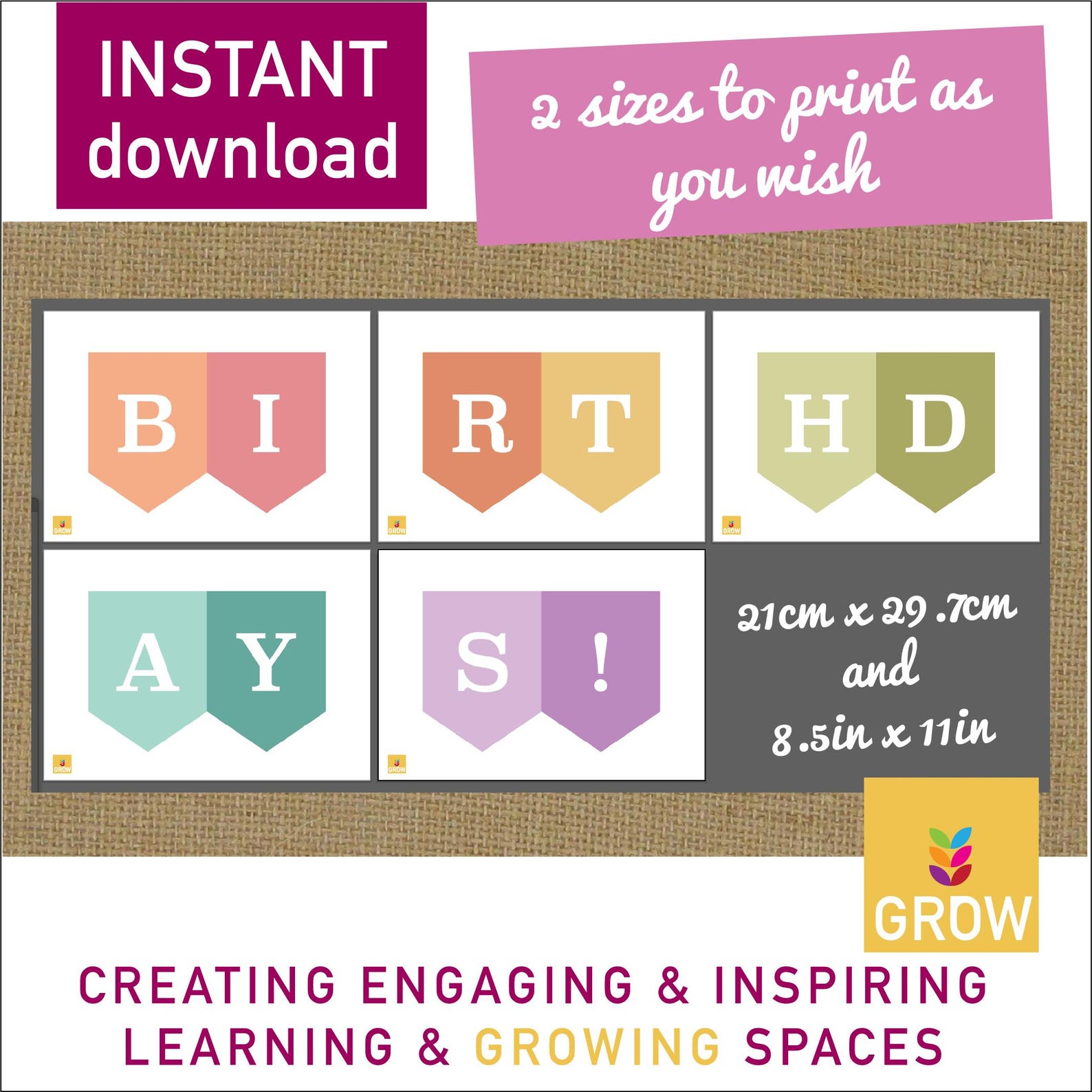 Cupcake Classroom Birthday Display Bunting| Birthday Chart | Bulletin ...