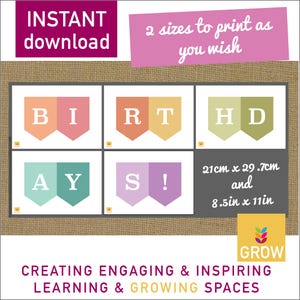 Cupcake Classroom Birthday Display Bunting| Birthday Chart | Bulletin ...