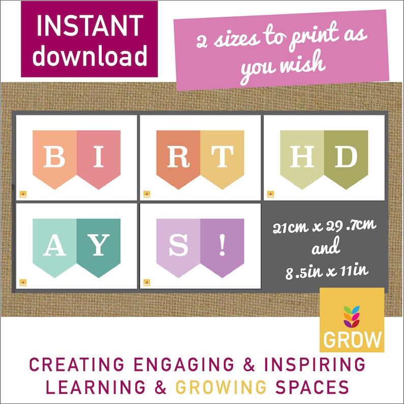 Cupcake Classroom Birthday Display Bunting| Birthday Chart | Bulletin ...