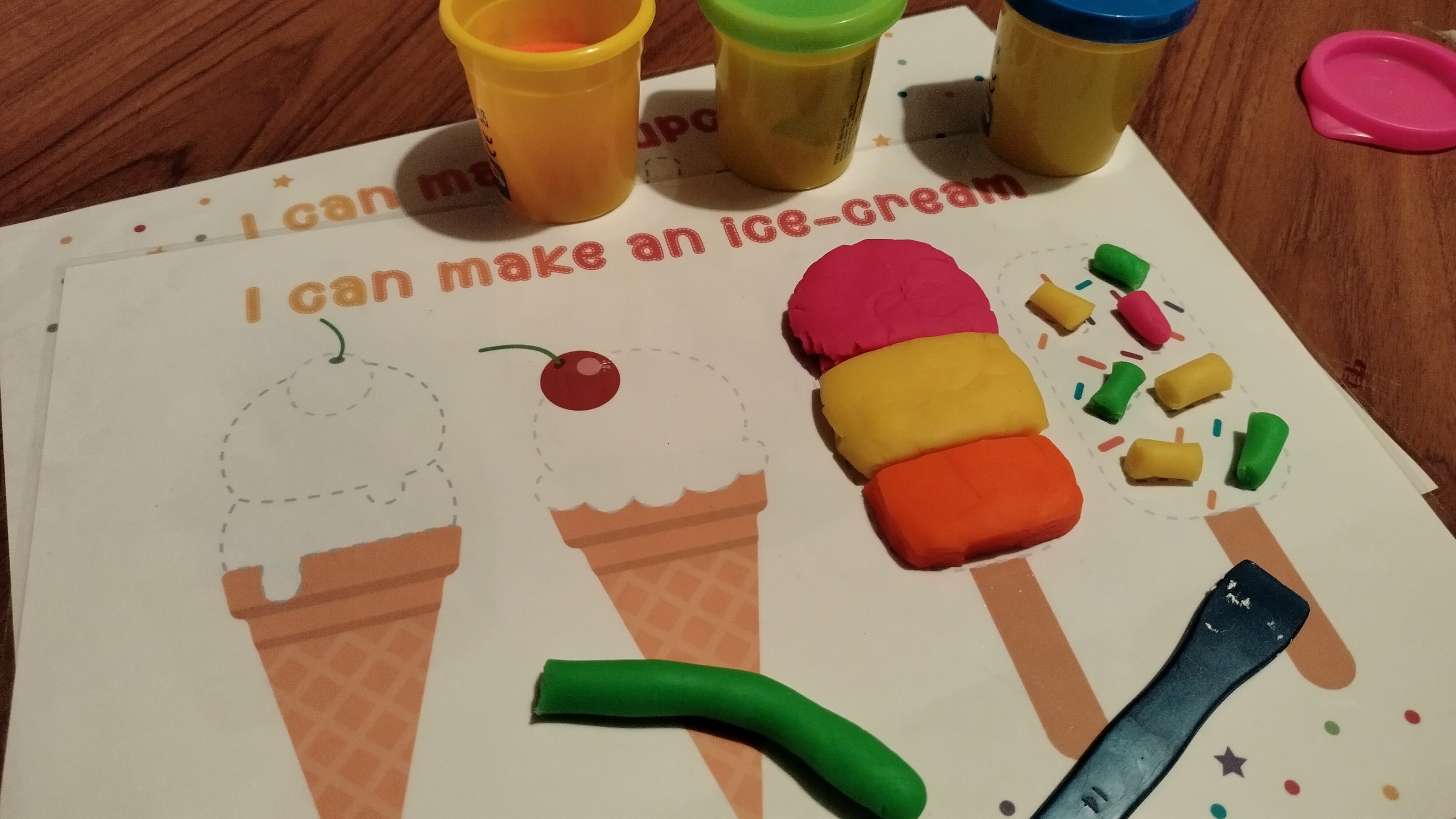 Play Dough Mats | 12 Cute Designs, Montessori Activity (digital ...