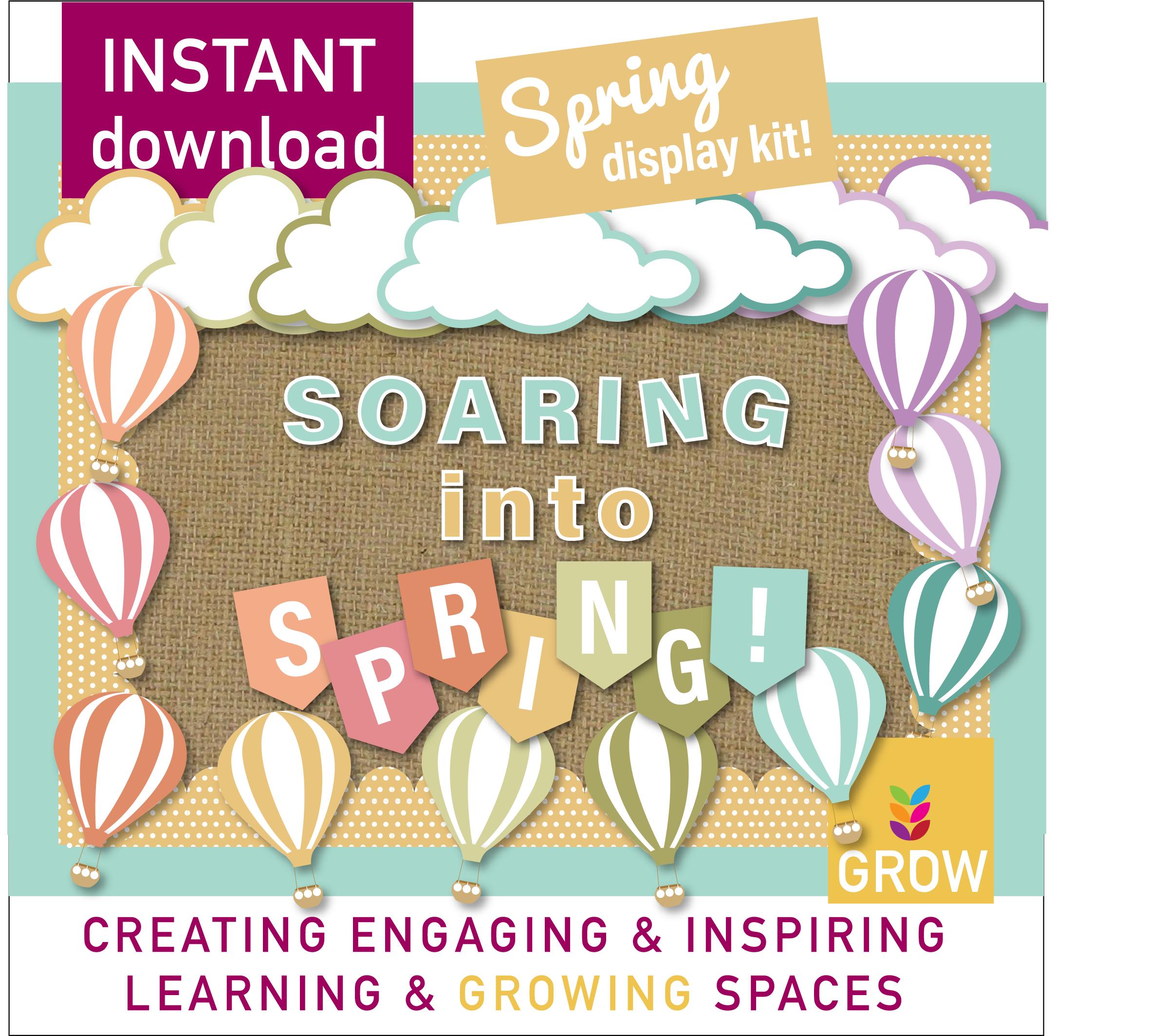 SPRING Bulletin Board | Spring Classroom | Bulletin Board Kit ...