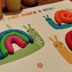 Play Dough Mats | 12 Cute Designs, Montessori Activity (digital ...
