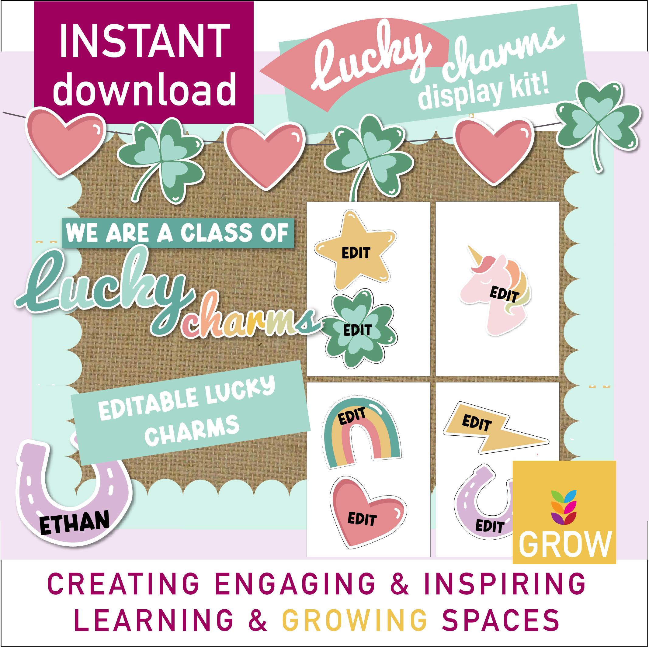 Lucky Charms Bulletin Board | St Patrick’s Day Bulletin Board | so ...