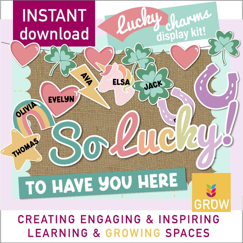 Lucky Charms Bulletin Board | St Patrick’s Day Bulletin Board | so ...