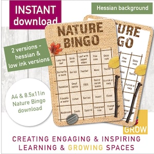 Nature Bingo Activity | Nature Hunt | Woodland Bingo Scavenger Hunt ...