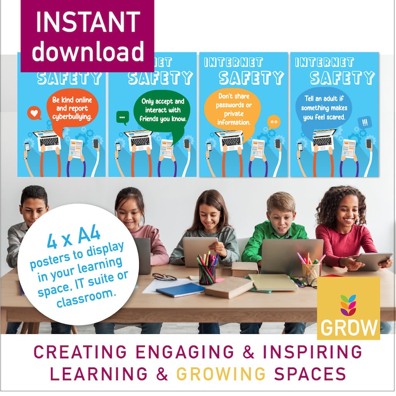 Online Safety Poster - Etsy UK