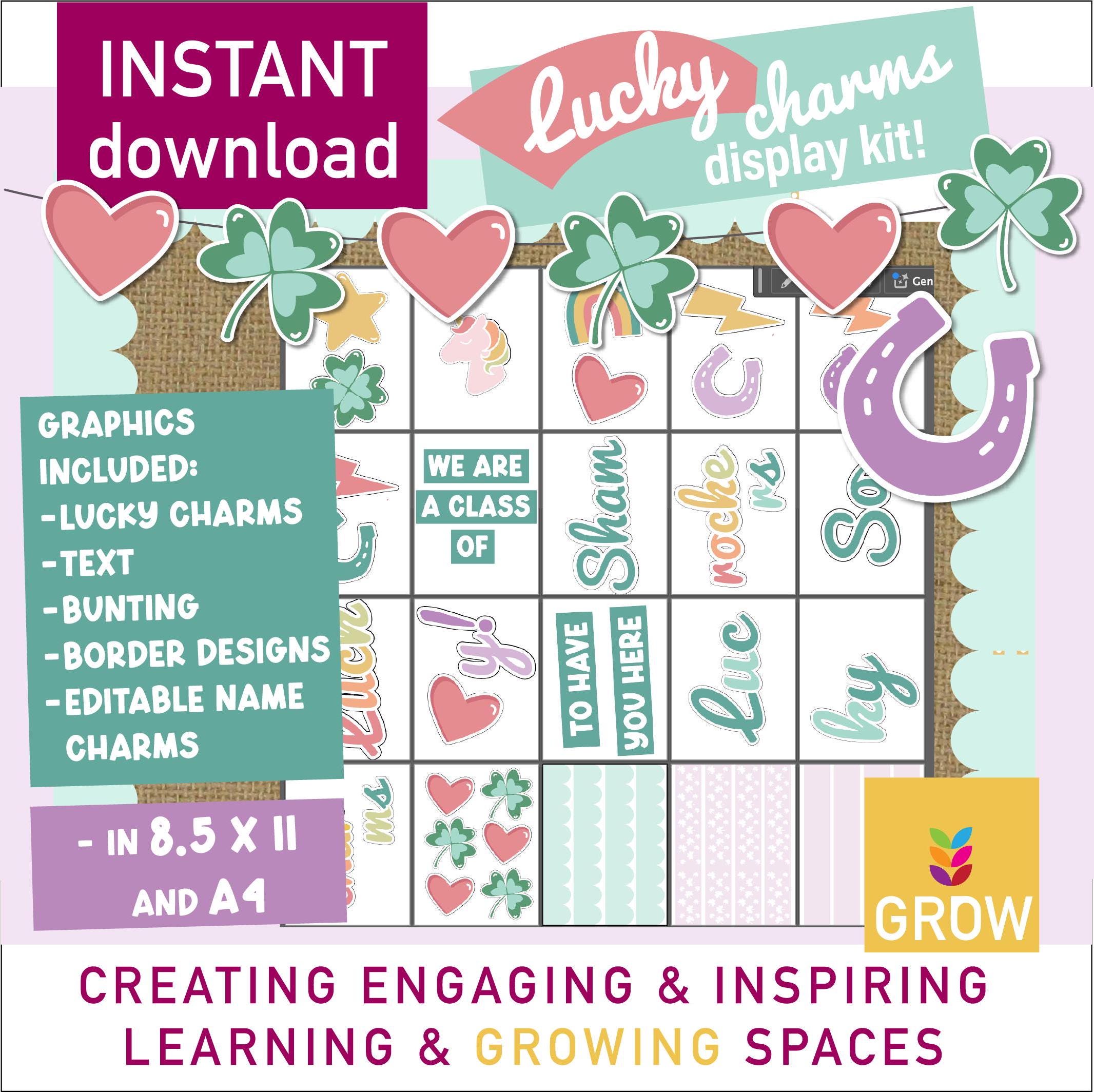 Lucky Charms Bulletin Board | St Patrick’s Day Bulletin Board | so ...
