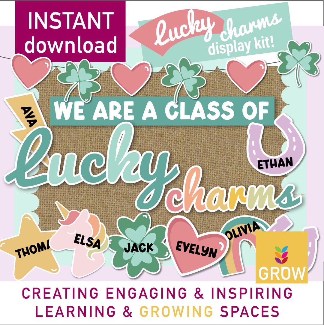 Lucky Charms Bulletin Board | St Patrick’s Day Bulletin Board | March ...