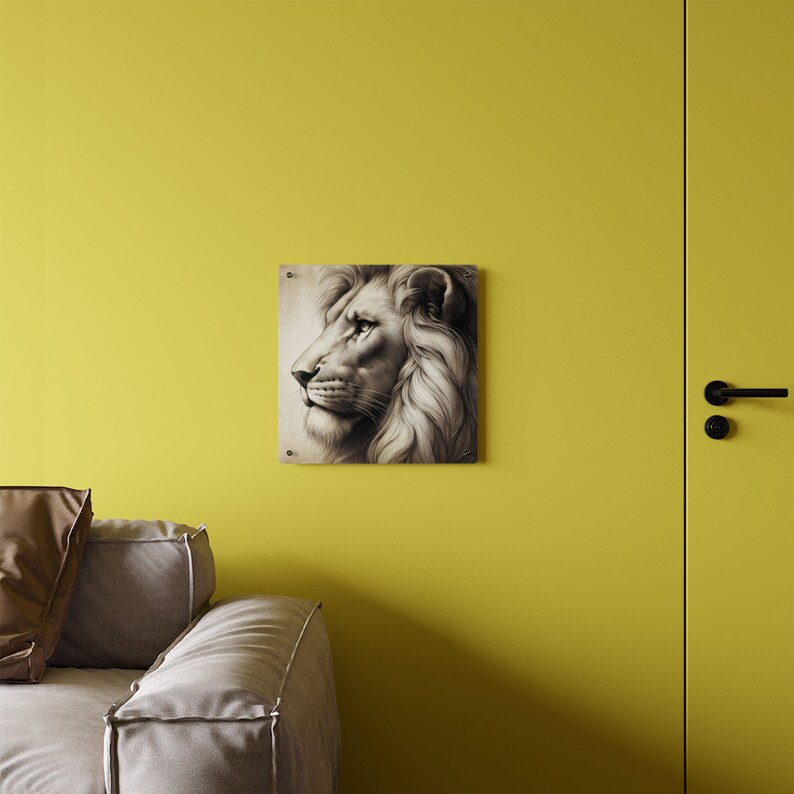 Lion Side Profileacrylic Wall Art Panels - Etsy