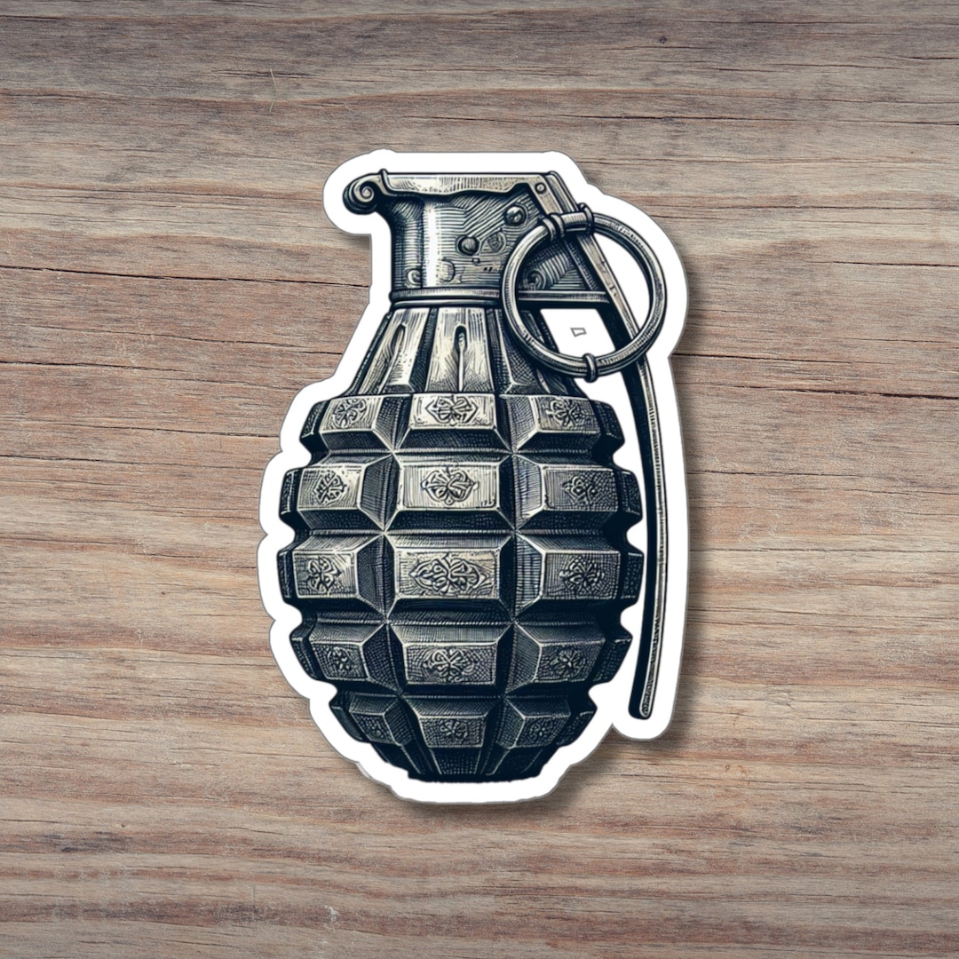 Realistic Hand Grenade Kiss-cut Stickers--custom Stickers, Stickers for ...