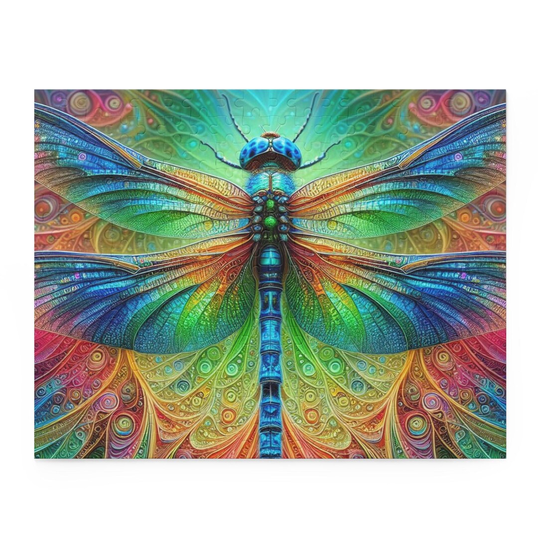 Colors of a Dragonfly Puzzle-jigsaw Puzzle, Custom Puzzles, 500 Piece ...