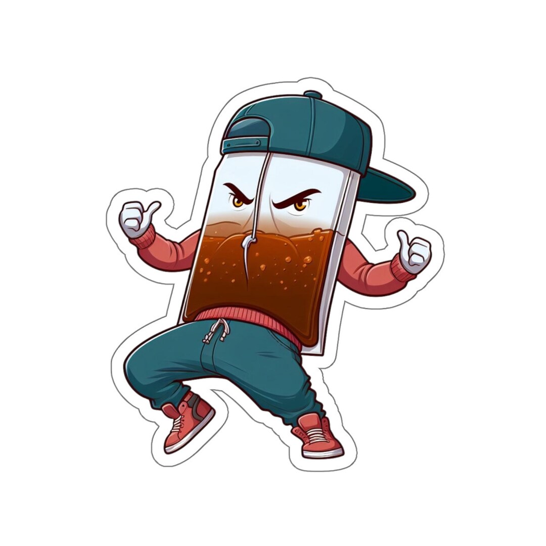 Gangster Tea Bag Kiss-cut Stickerscustom Stickers, Stickers for Laptop ...