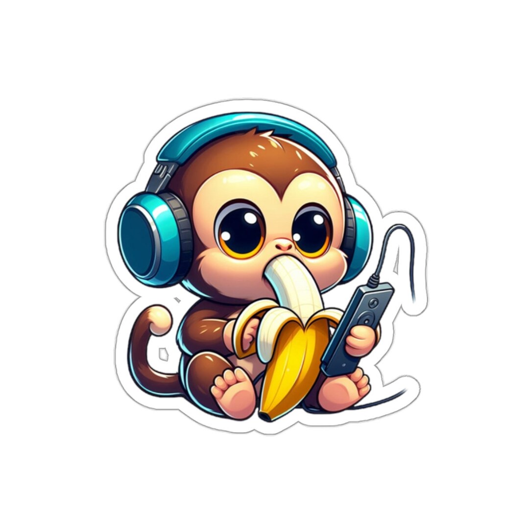 Phone Monkey Die-cut Stickerscustom Stickers, Waterproof Stickers ...