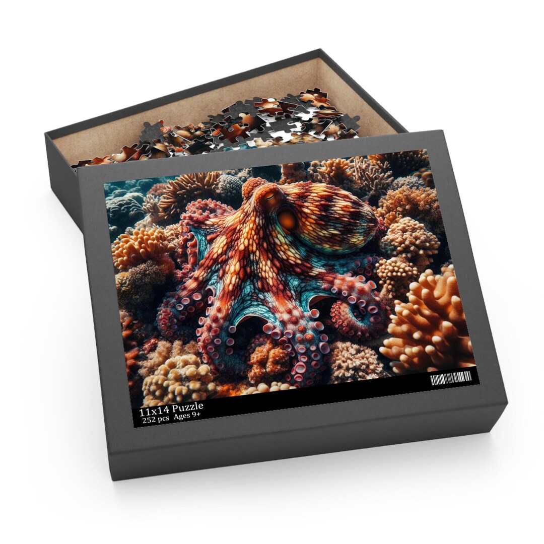 Camoflauge Octopus Puzzle-jigsaw Puzzle, Custom Puzzles, 500 Piece ...