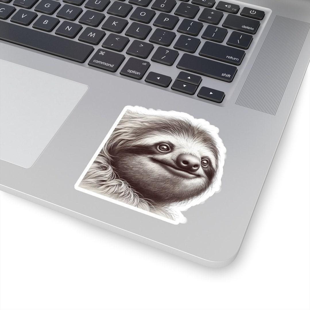 Handsome Sloth Kiss-cut Stickerscustom Stickers, Stickers for Laptop ...