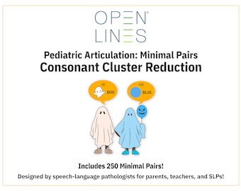 Speech Therapy Exercises: Final Consonant Devoicing (minimal Pairs ...