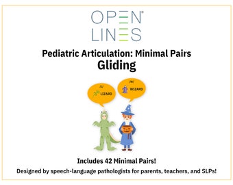 Speech Therapy Exercises: Final Consonant Devoicing (minimal Pairs ...