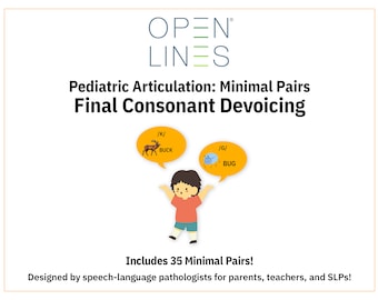 Speech Therapy Exercises: Velar Fronting (minimal Pairs) - Pediatric ...