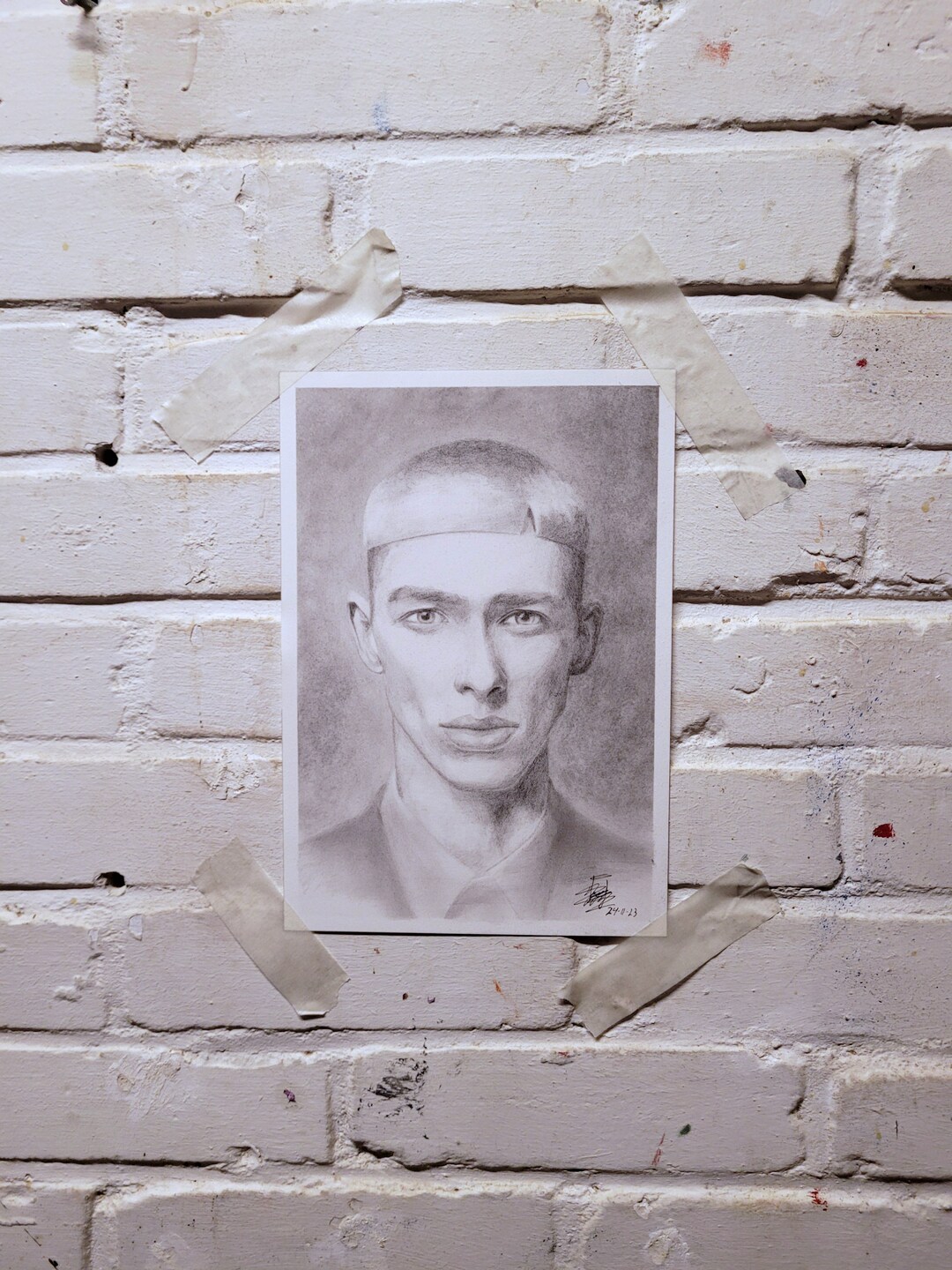 Portrait in Graphite on Paper by Appa - Etsy