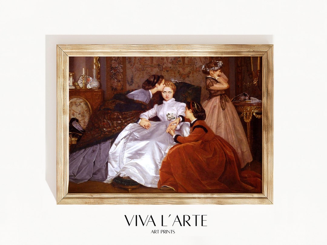 Female Rage Art Print | Rebellious Bride Wall Art | Vintage Oil ...