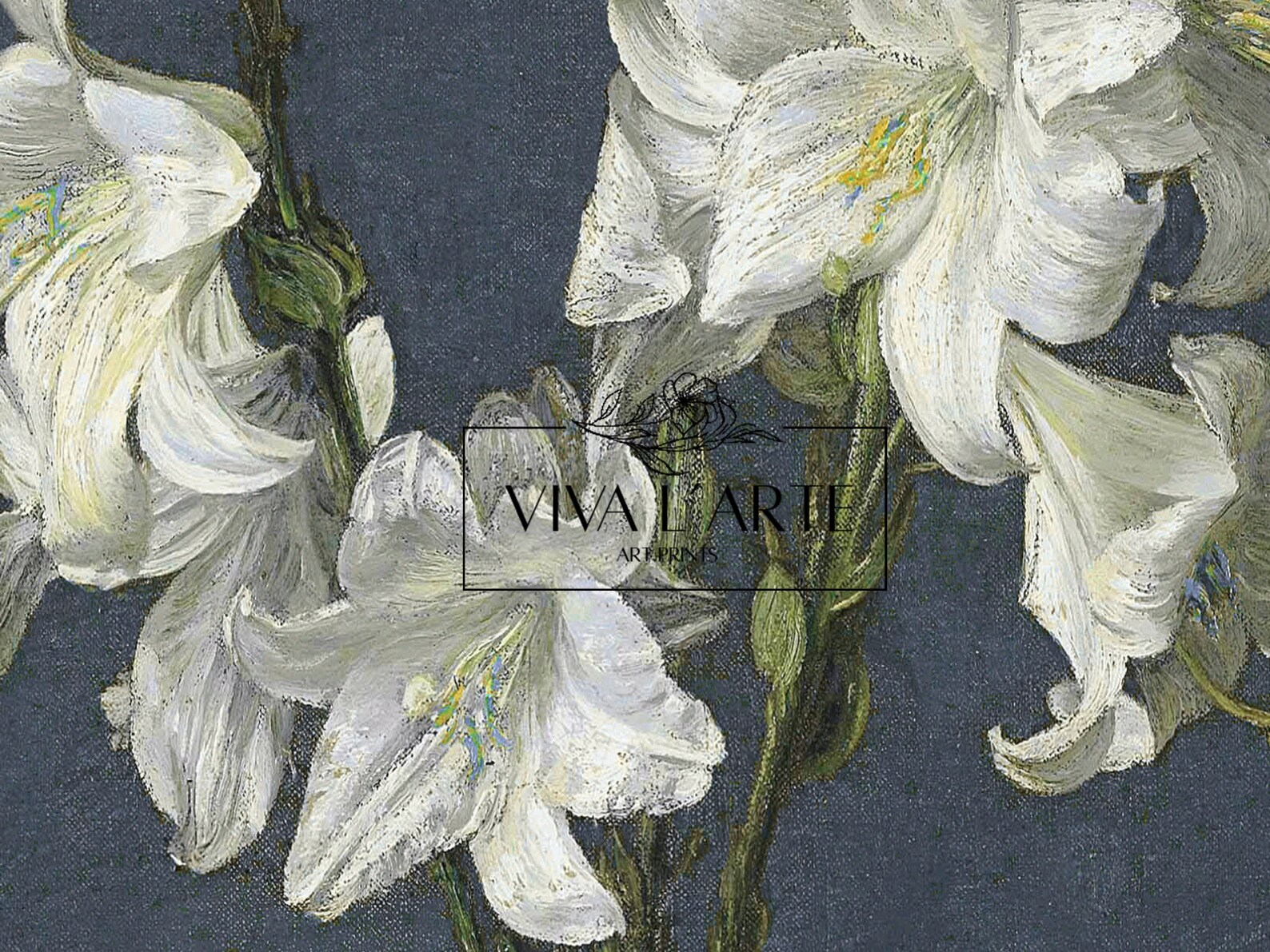 Vintage Floral Wall Art | Oil Painting Downloadable | Botanical Flower ...