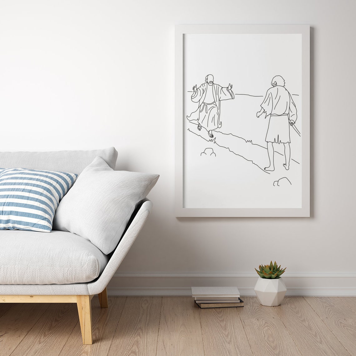 The Prodigal Son Parable Printable Wall Art, Bible Sketch, the ...