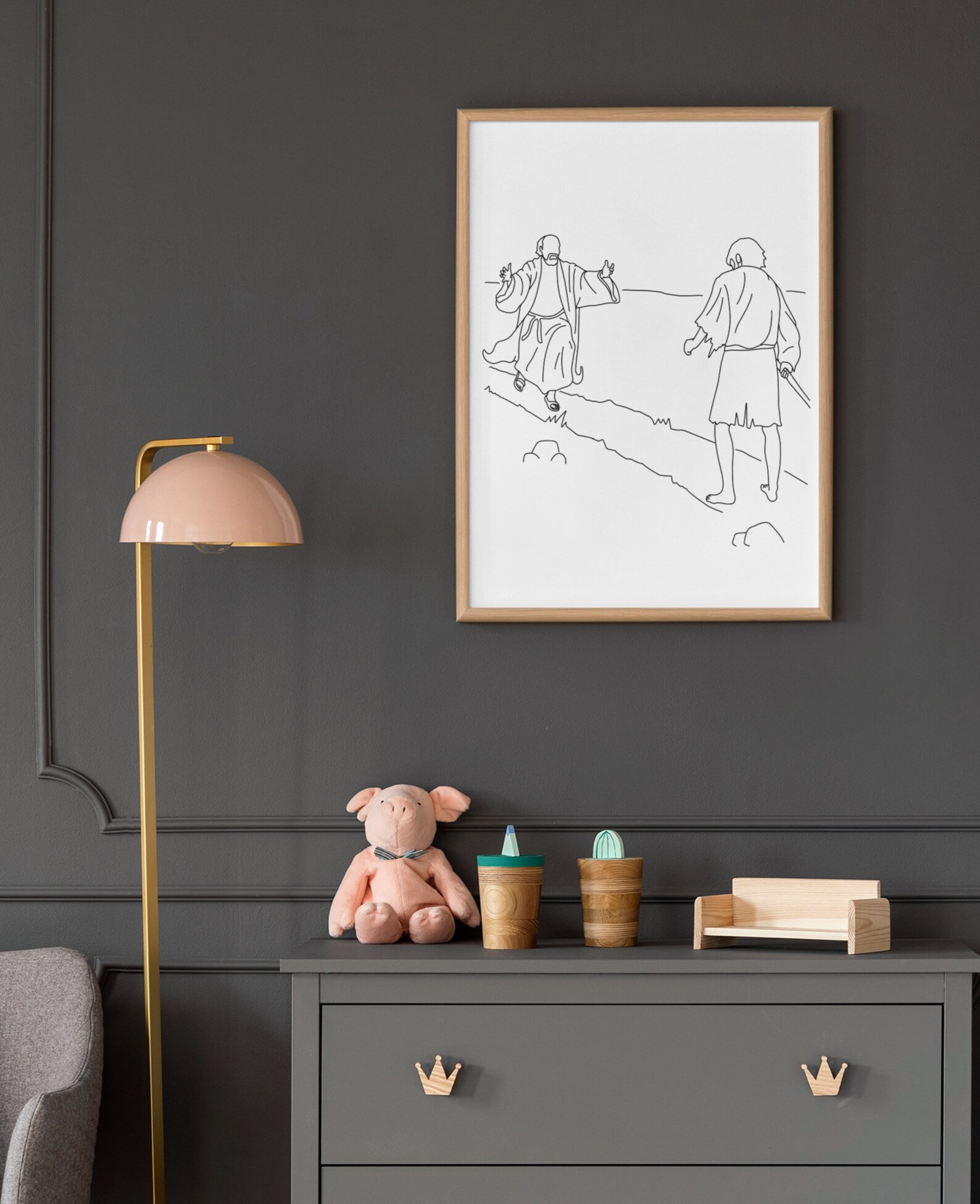 The Prodigal Son Parable Printable Wall Art, Bible Sketch, the ...