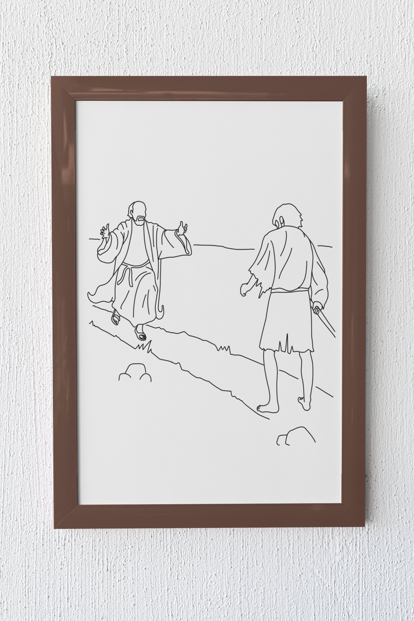 The Prodigal Son Parable Printable Wall Art, Bible Sketch, the ...