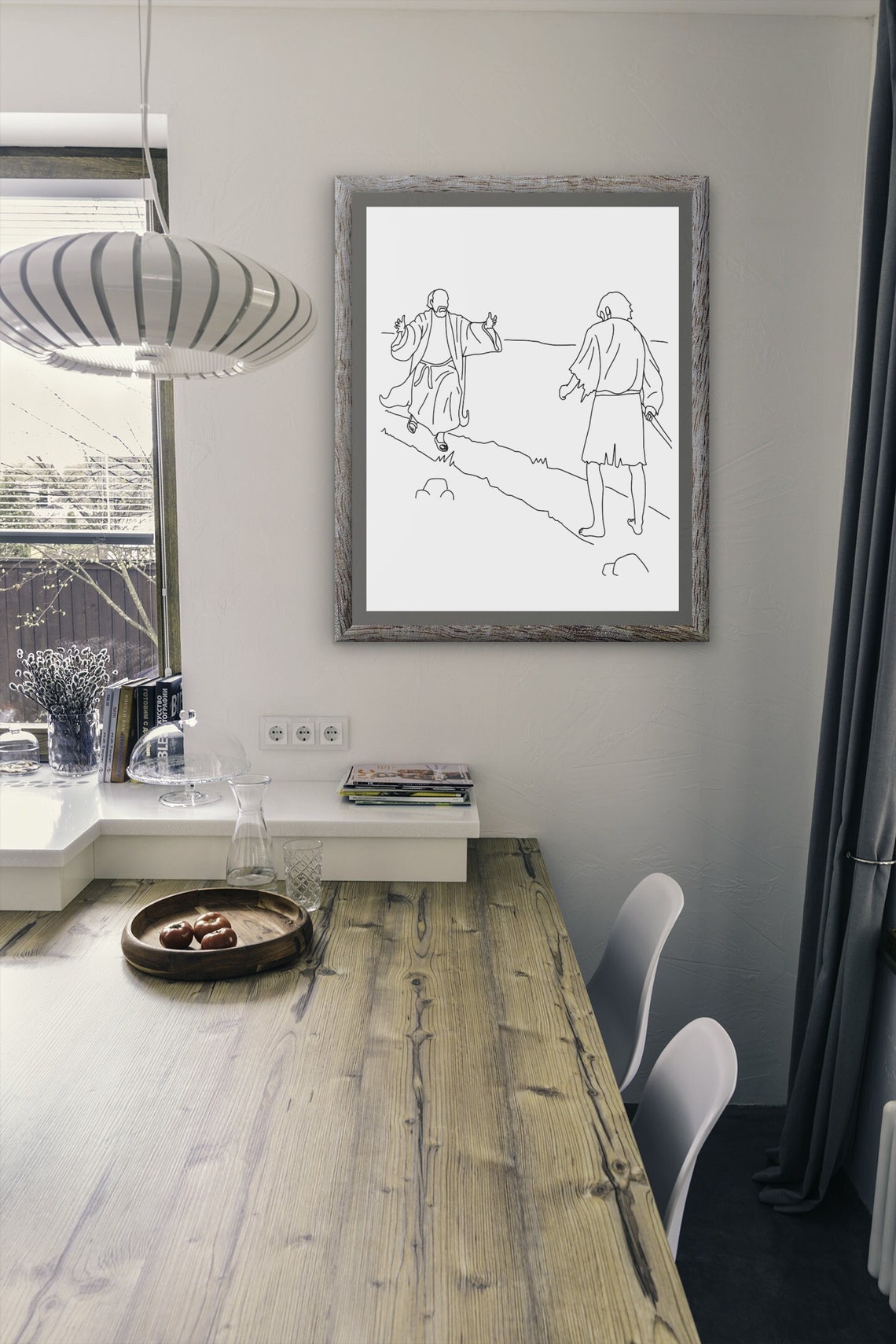 The Prodigal Son Parable Printable Wall Art, Bible Sketch, the ...