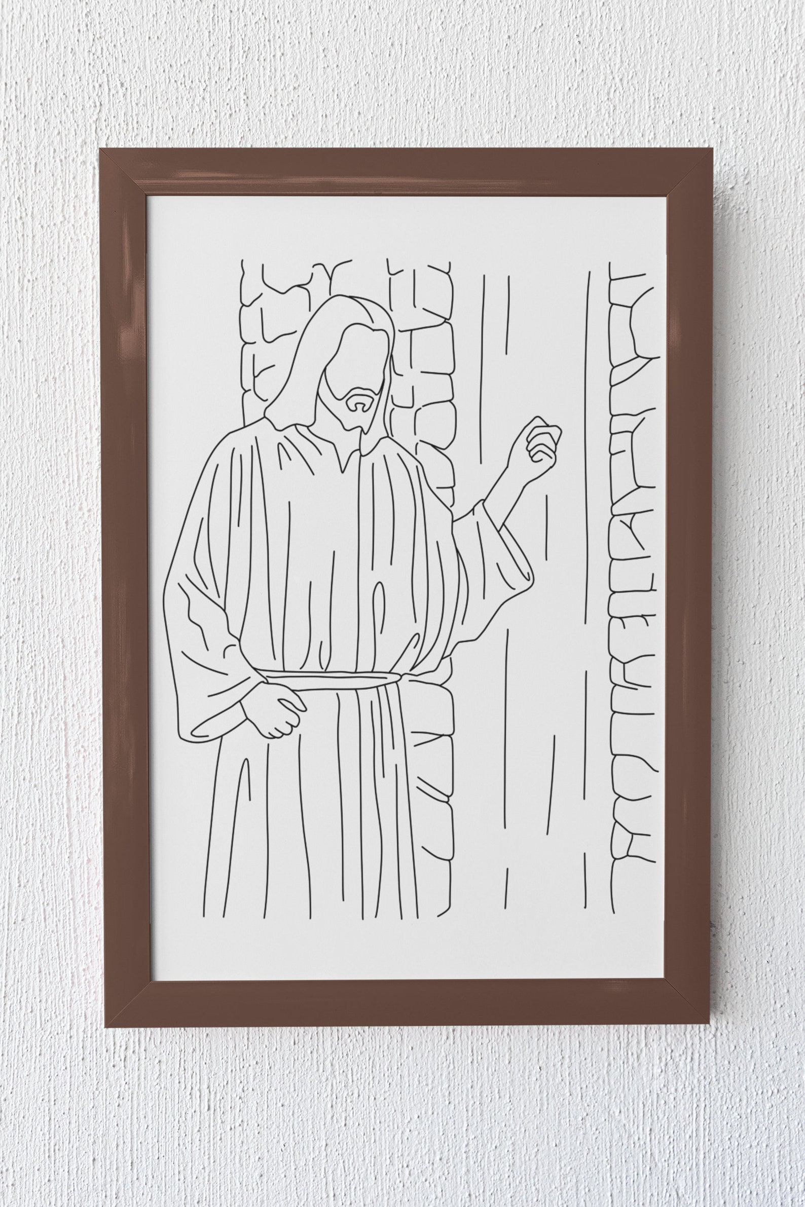 Jesus Knocks on the Door Printable Wall Art, Scripture Wall Art, Jesus ...