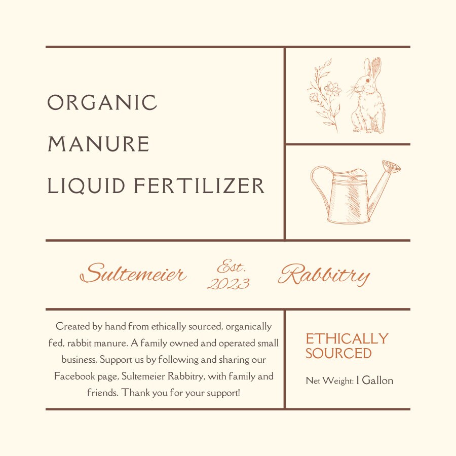 Manure Tea Instructions Digital Download - Etsy