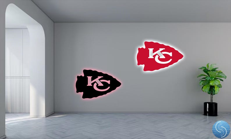 4ft Kansas City Chiefs Logo. Printable Trace-and-cut Template for DIY ...