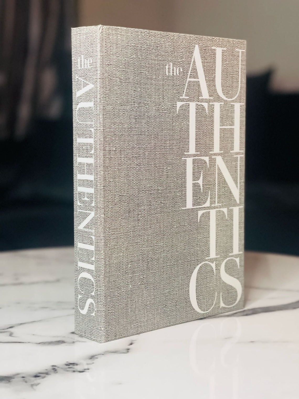 Decorative Neutral Luxury Openable Book Box, Book Box, Coffee Table ...