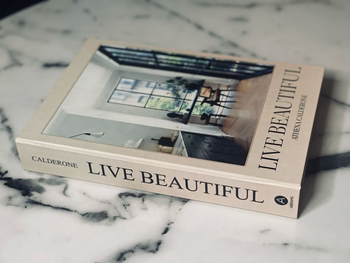 Decorative Neutral Luxury Openable Book Box, Book Box, Coffee Table ...