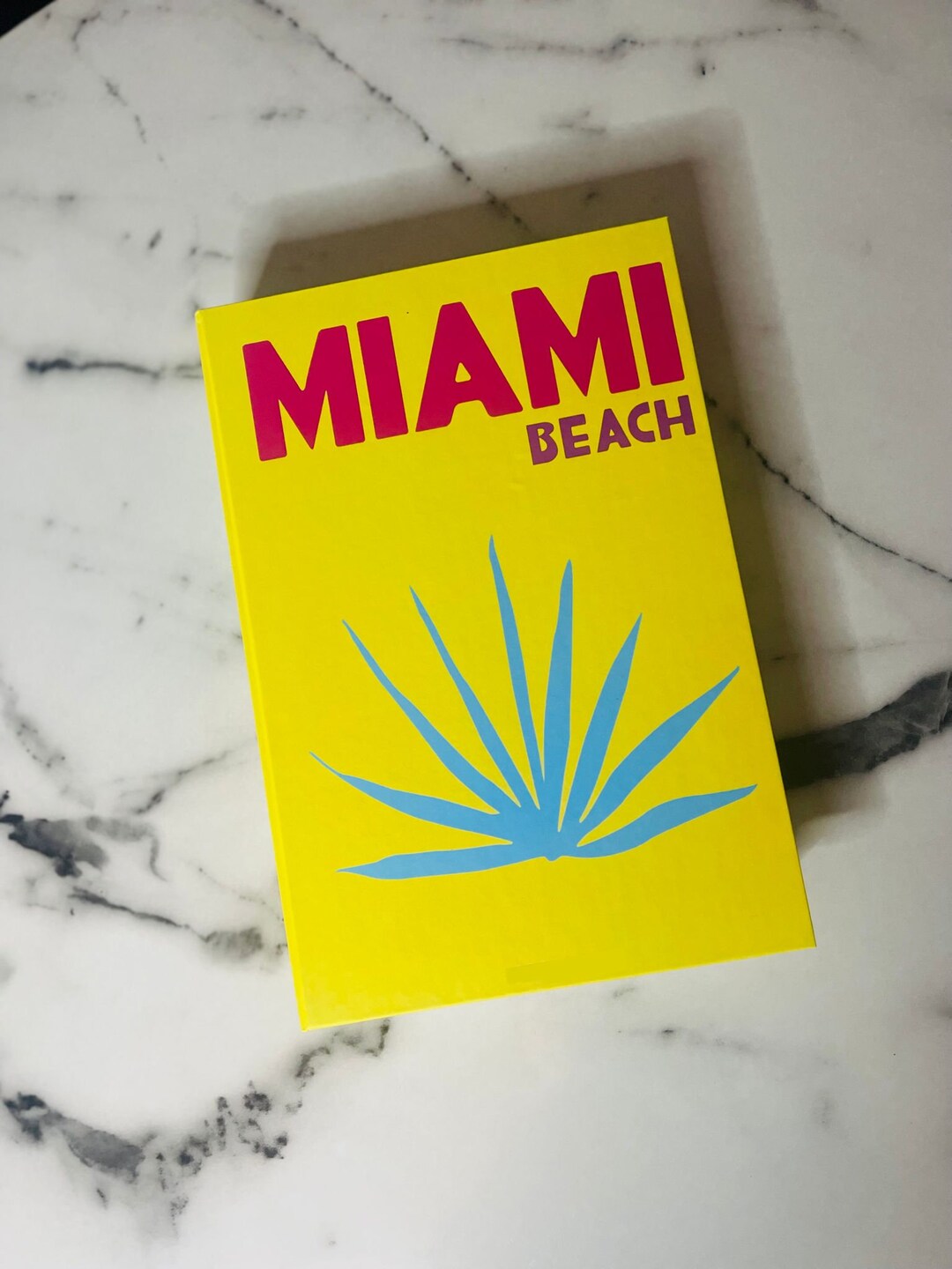 Decorative Miami Beach Travel Books Openable Luxury Book Box, Book Box ...