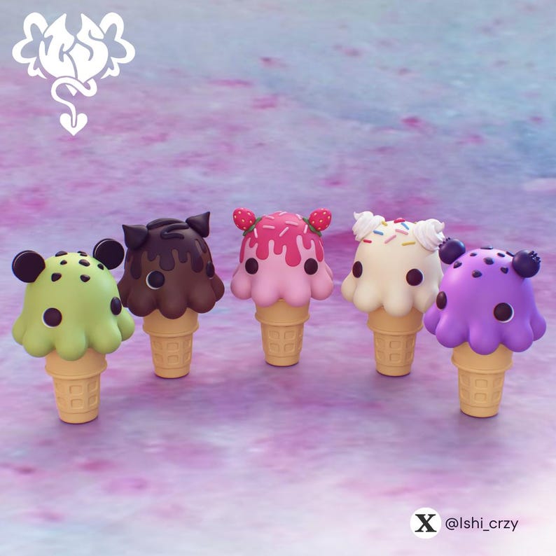 DIY Dumbo Ice Cream Octopus Figure by Ishi_sculpts - Etsy
