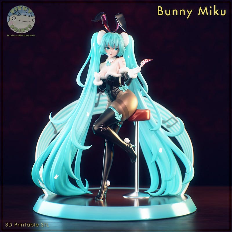 Bunny Miku Figure - Etsy