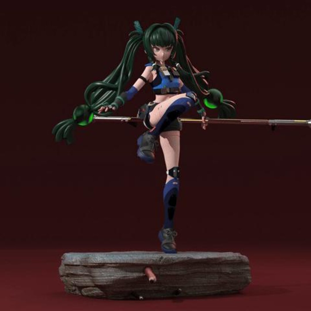 Qingyi From ZZZ 3D Print Figure by Yoru_studio - Etsy