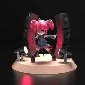 Teto Chibi 3D Printed Garage Kit Figure Diorama - Etsy