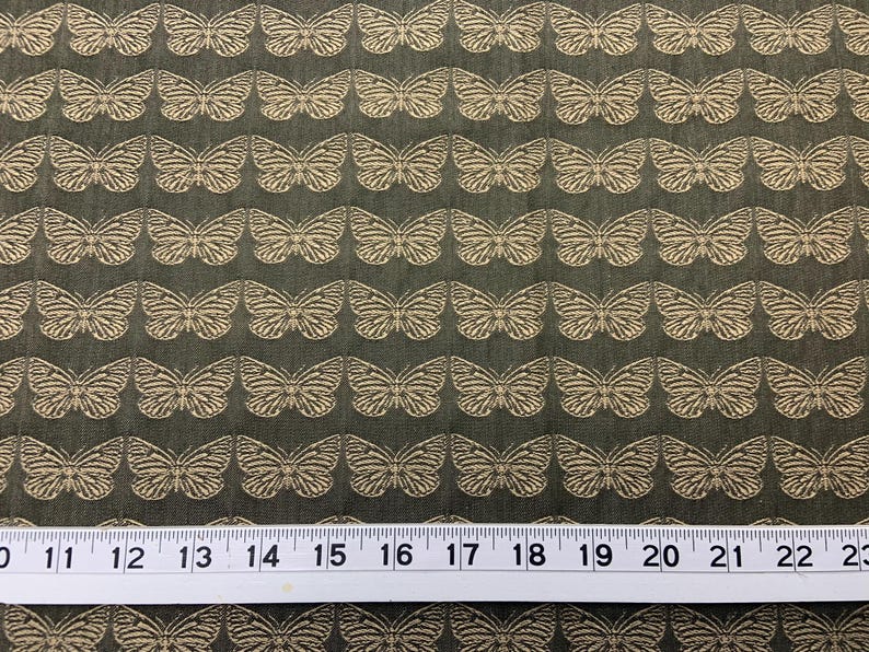 Butterfly Fabric Woven Upholstery Fabric by the Yard Jacquard Fabric ...