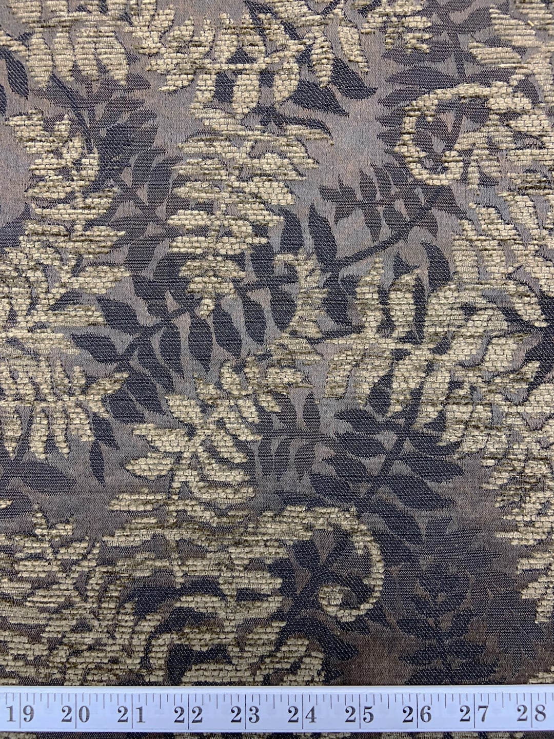 Fern Tapestry Fabric Floral Upholstery Fabric by the Yard Rich Brown ...