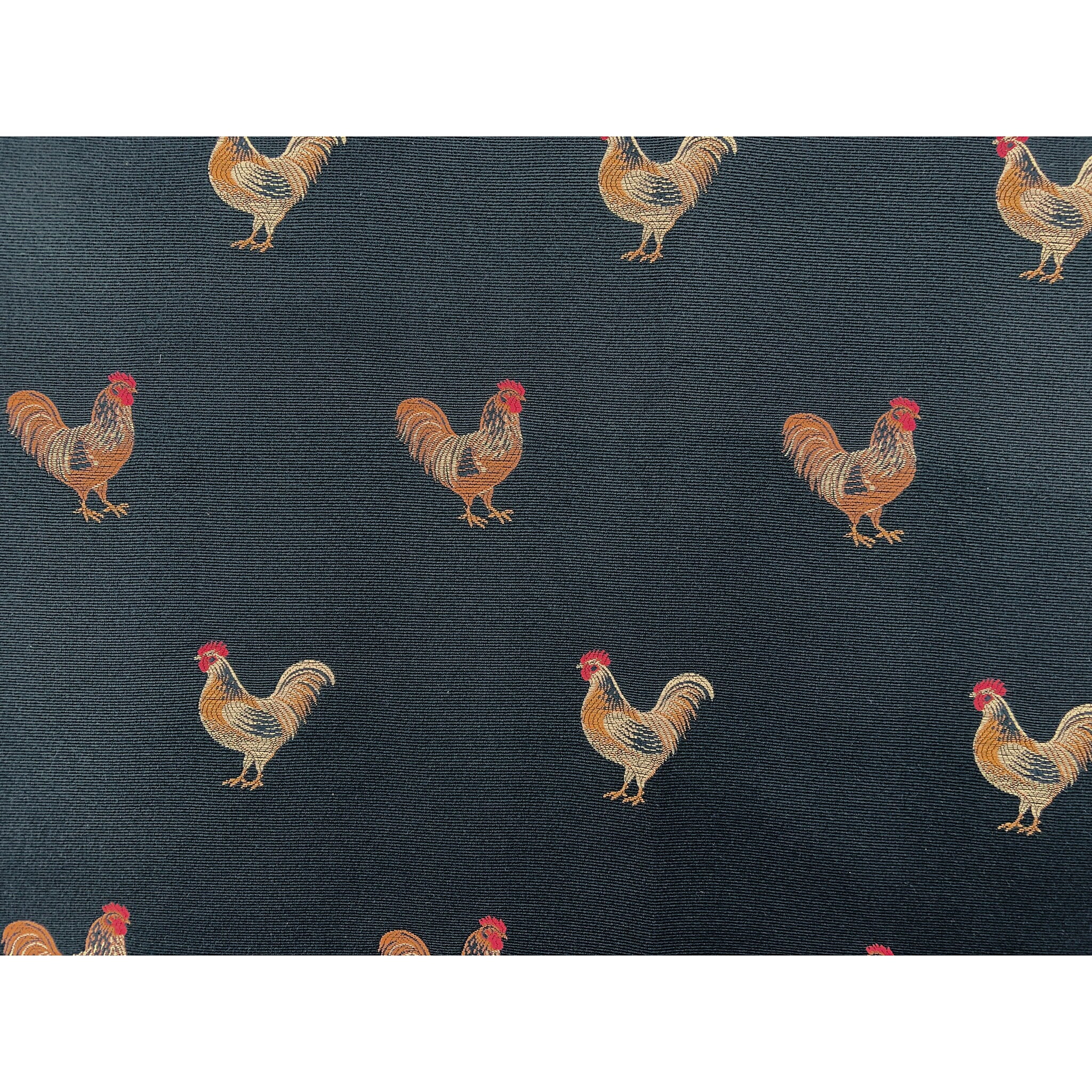 1 Yard REMNANT Rooster Upholstery Fabric Tapestry Fabric With Roosters ...