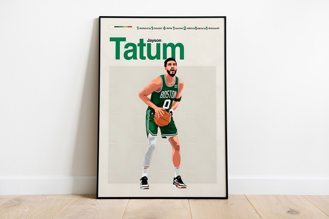 Jayson Tatum Poster, NBA Poster, Celtic Poster, Tatum Poster - Etsy