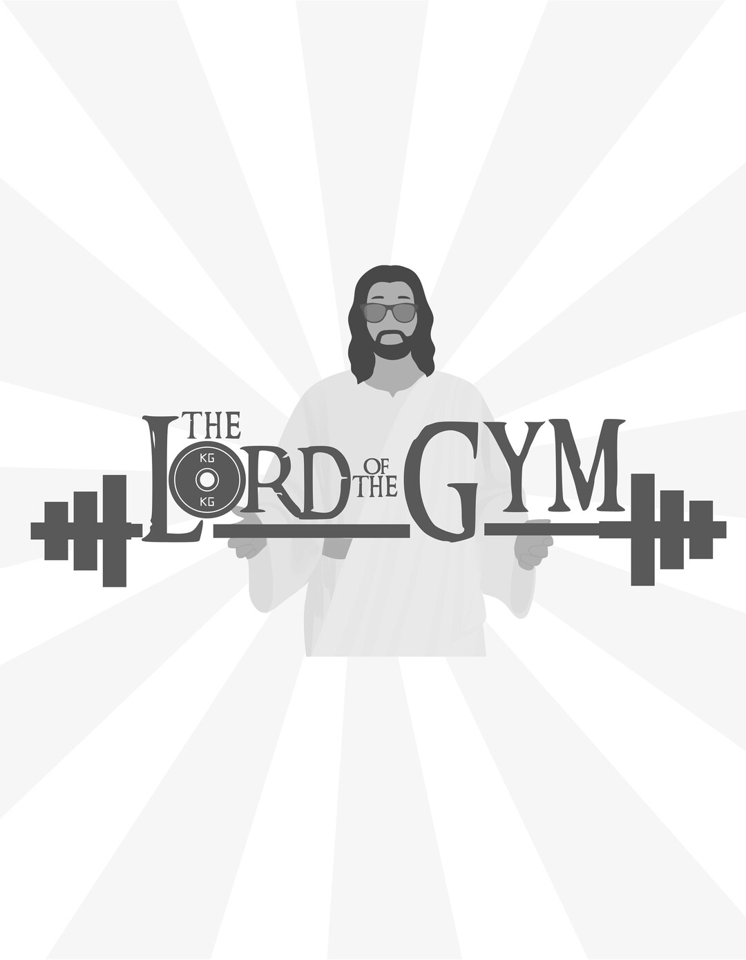 Cool Jesus Lord of the Gym Png Svg-christian Gym Shirt Svg Print ...