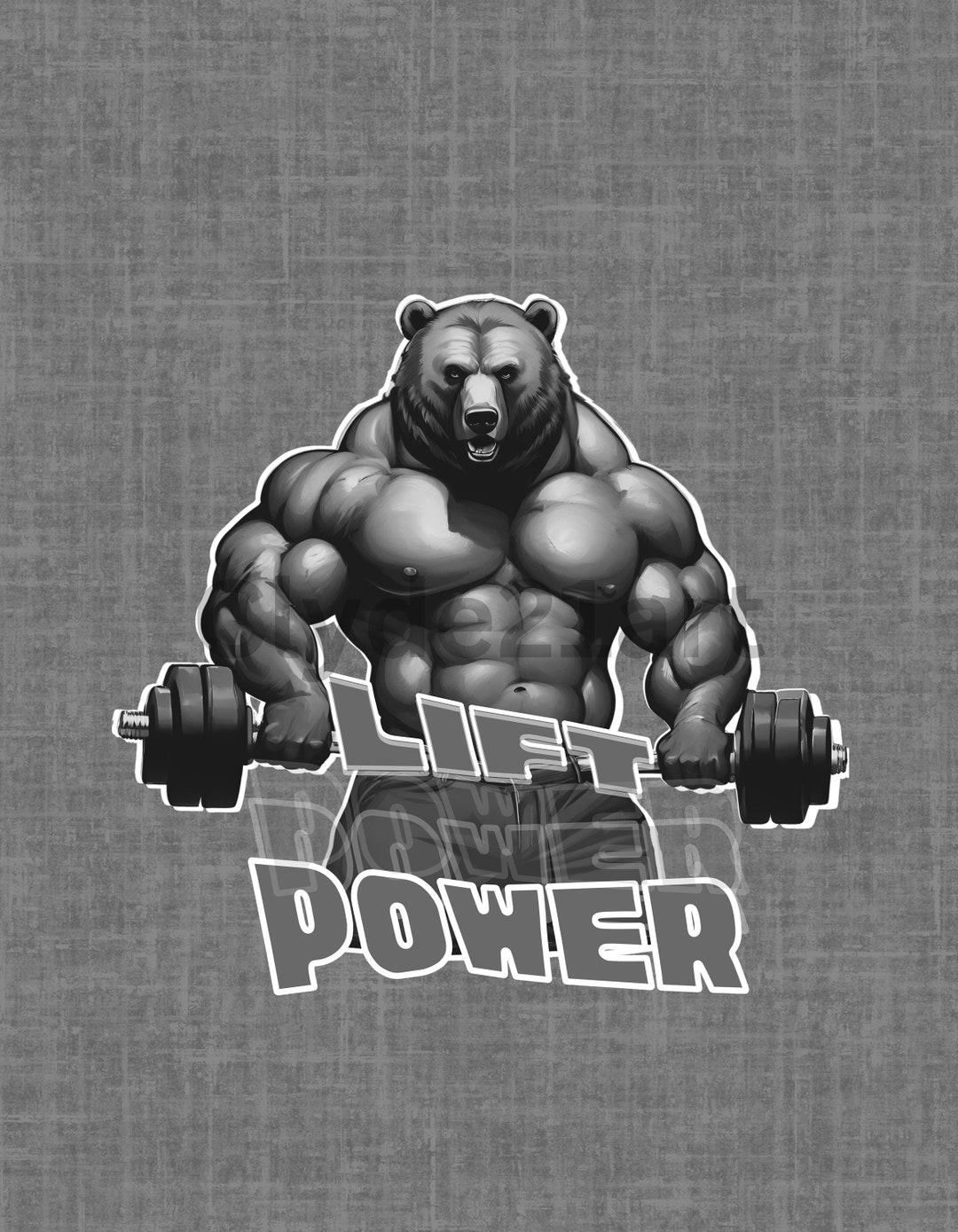 Animal Bodybuilder Beast Png Svg Design-power Lift Bear Best no Pain No ...