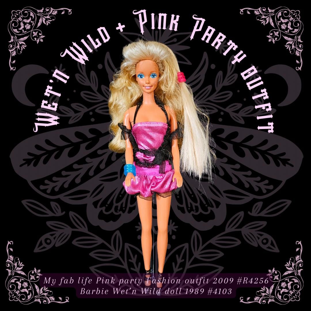 Barbie Wet N Wild #4103 Doll in Pink Fashionistas Outfit #R4256 - Etsy