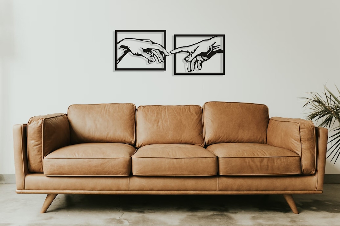 The Creation of Adam Wall Art,hand of God Wall Art,housewarming Gift ...