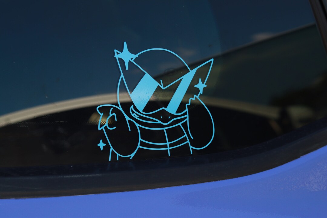 Squirtle Peeker Vinyl Decal - Etsy