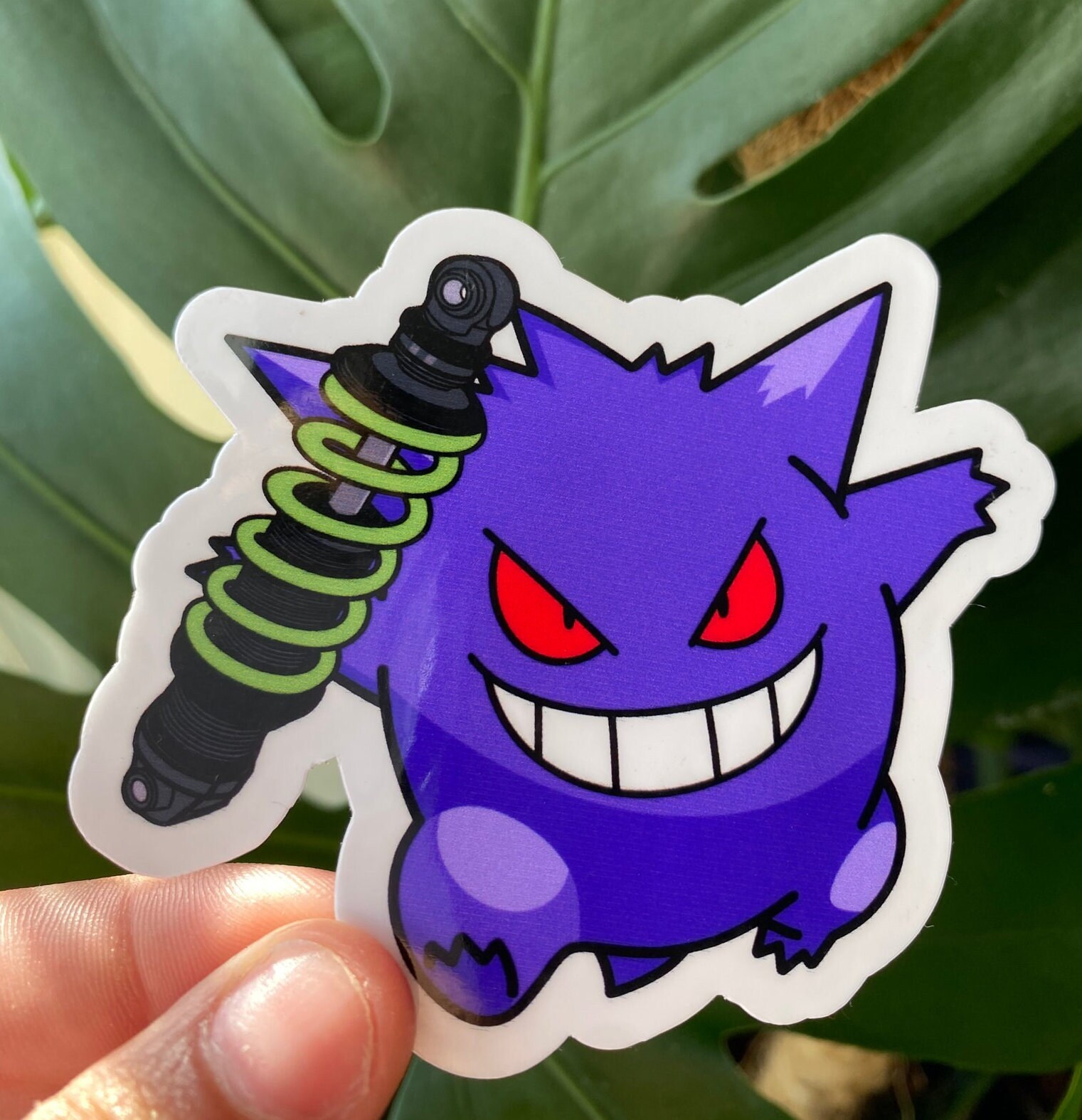 Gengar Coilover Sticker - Etsy